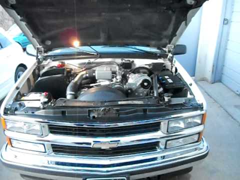 1998 cheyenne silverado supercargada 5.7 vortec procharger - YouTube