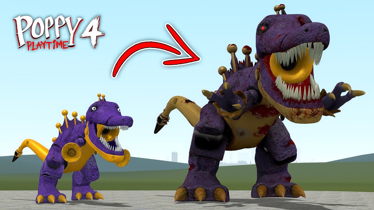 EVOLUTION OF NEW SAXOSAURUS POPPY PLAYTIME CHAPTER 4 FAN MADE in Garry ...