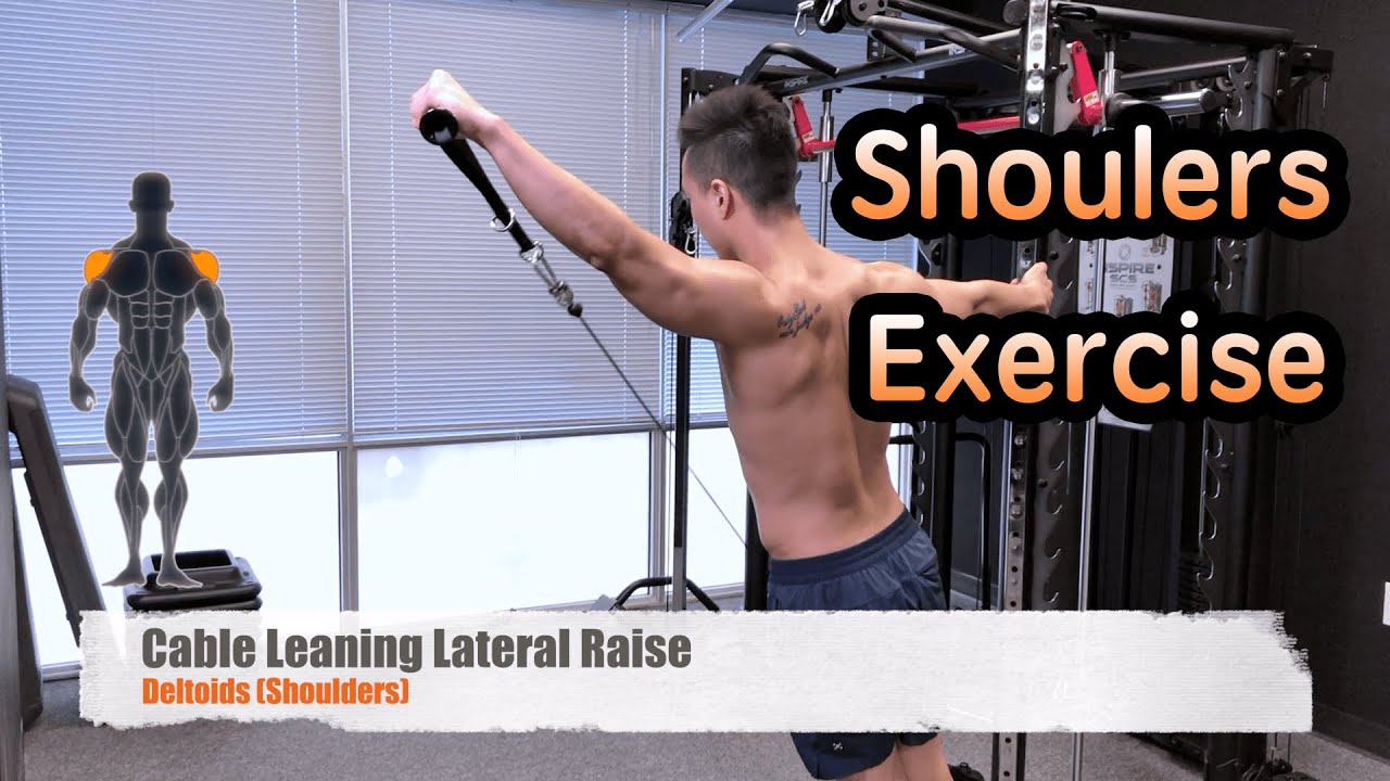 Shoulders - Cable Leaning Lateral Raise - Exercise Library - YouTube