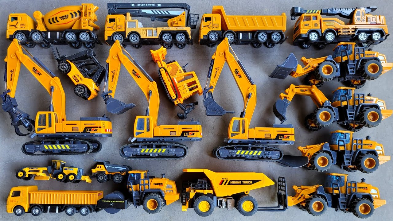 Excavator, Hummer Excavator, Dump Truck, Mixer Truck, Loader, Motor ...