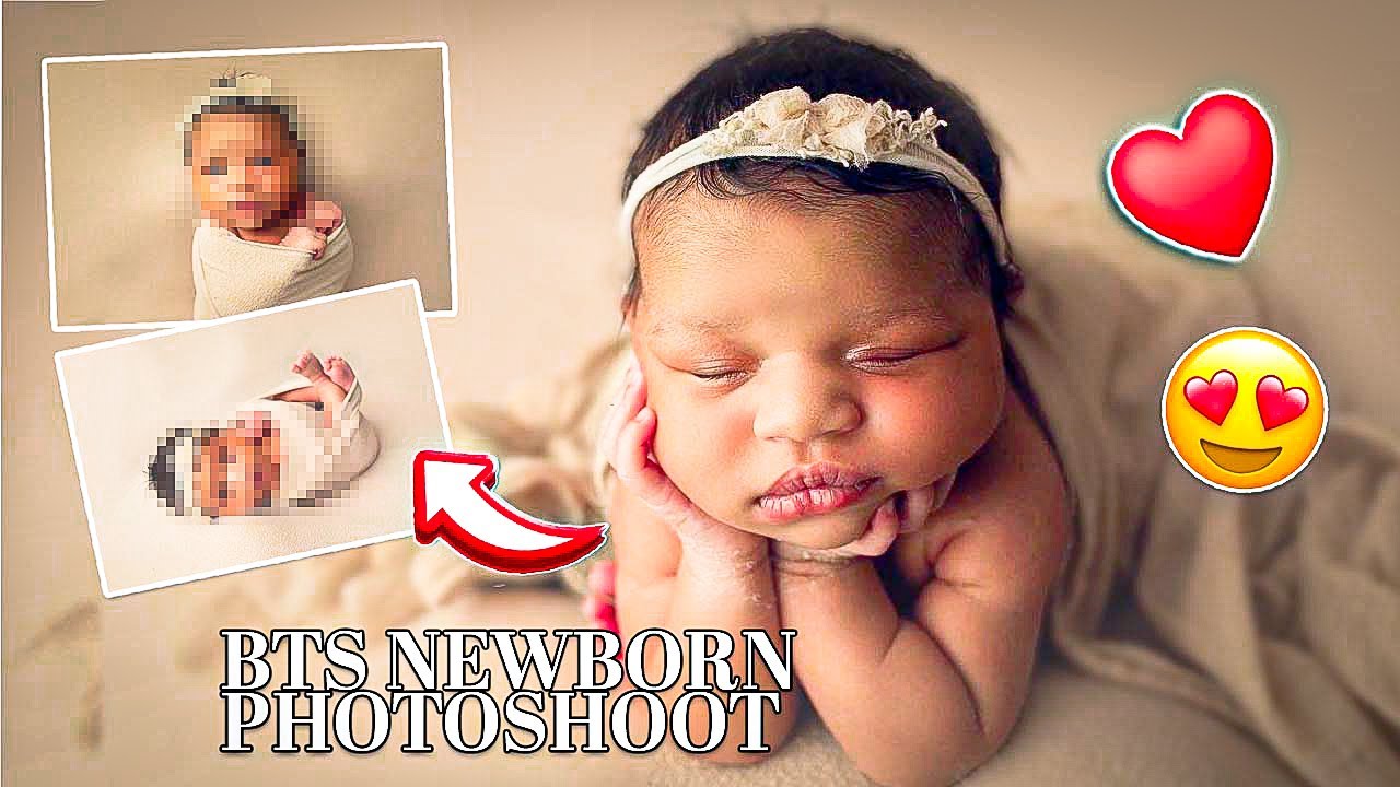 TAZLYN'S FIRST OFFICIAL PHOTOSHOOT!!! *THE CUTEST NEWBORN PHOTOS* - YouTube