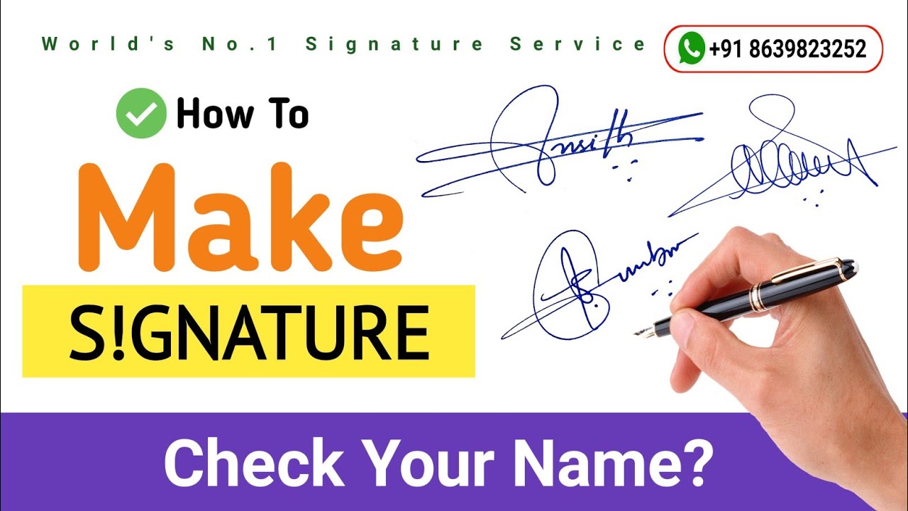 How to make Signature | Signature style of my name @SignatureExpert ...