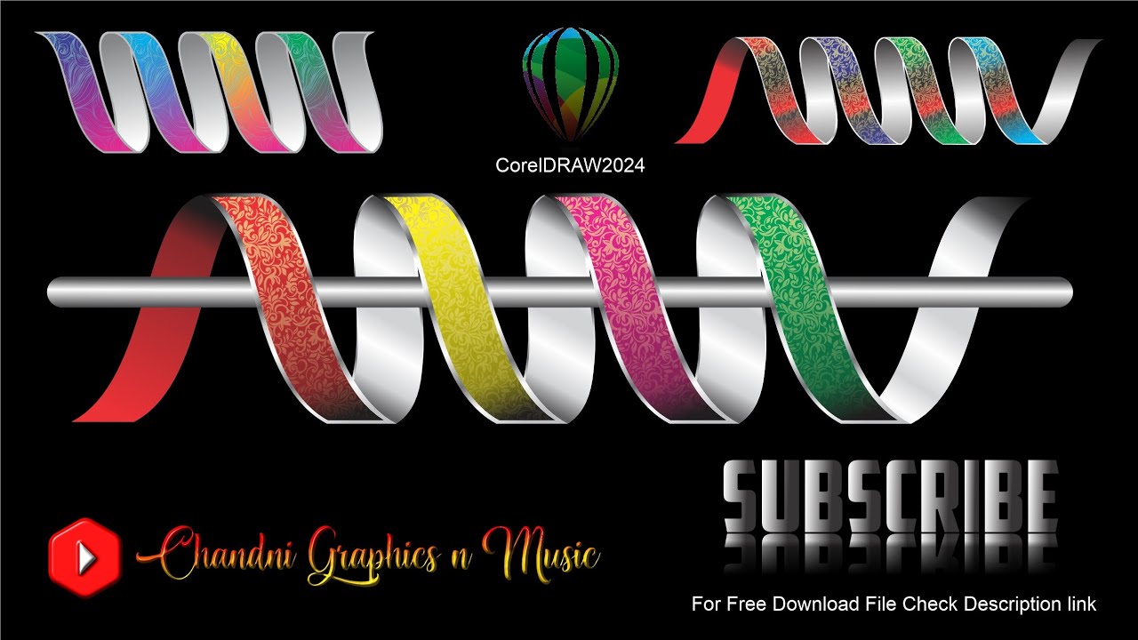 CorelDRAW 2024 Vector Graphics Tutorials I Swirl Design I # ...
