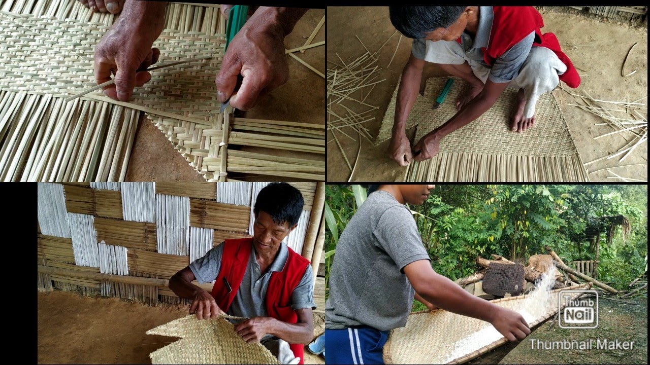 Secret of Weaving Rice Winnowing Bamboo Basket |Local expert |Mon ...