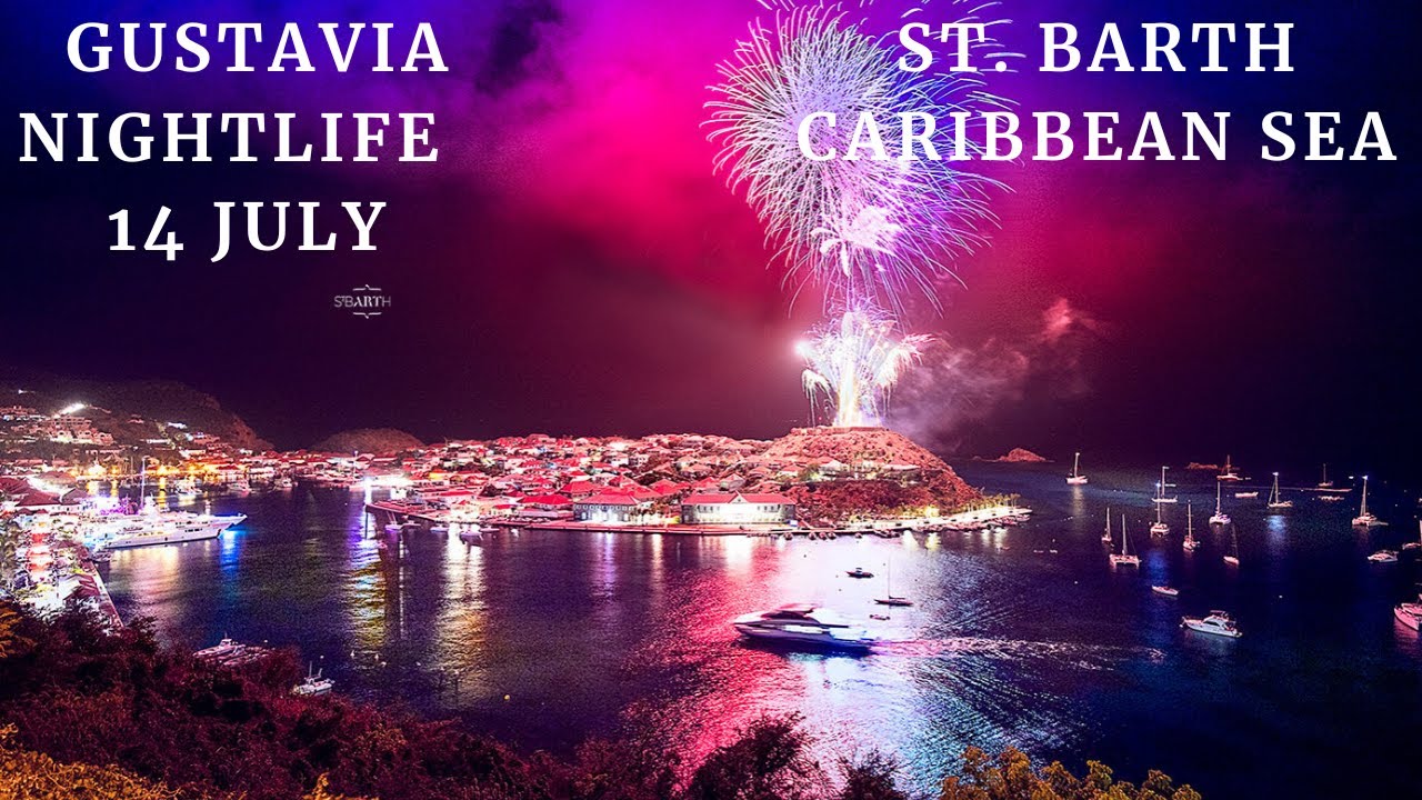 ST. BARTS GUSTAVIA NIGHTLIFE WALKING TOUR 14 JULY BIG PARTY - YouTube