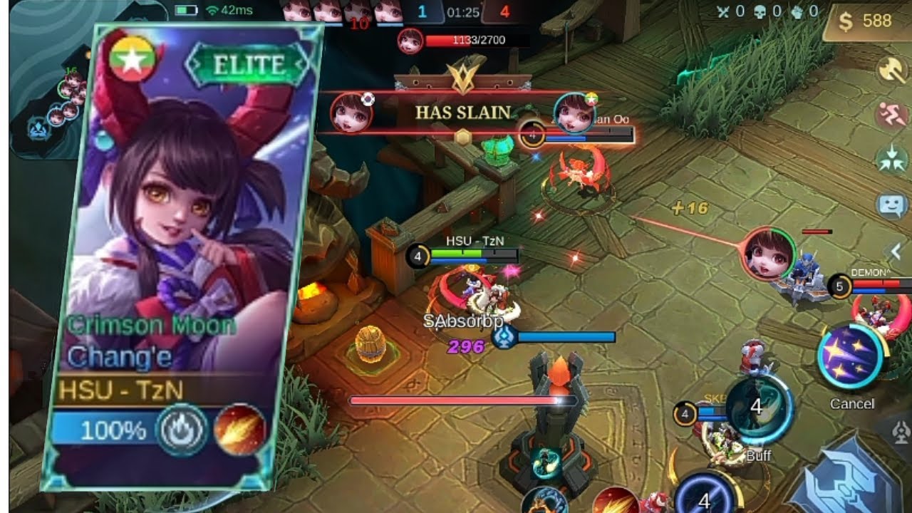Chang'e Shadow Brawl Gameplay | Mlbb - YouTube