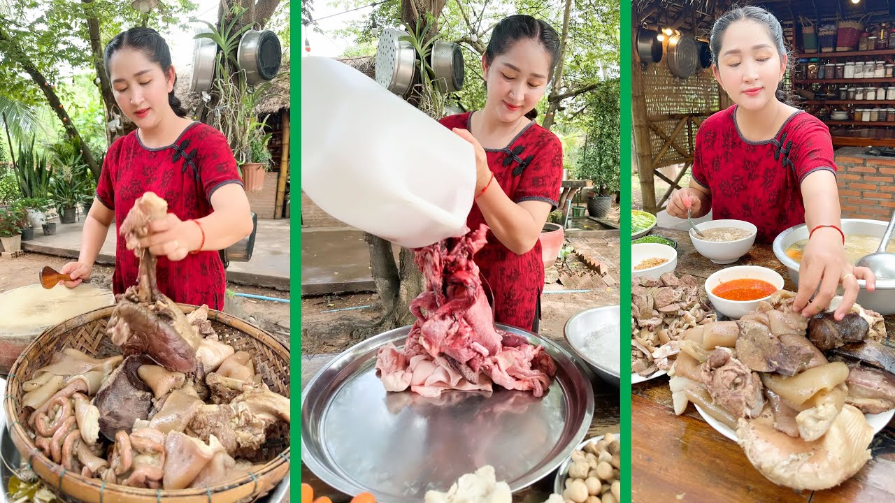 "Pig Intestine, Lung, Heart, Kidney, Stomach, Skin Recipe" Mommy Chef's ...