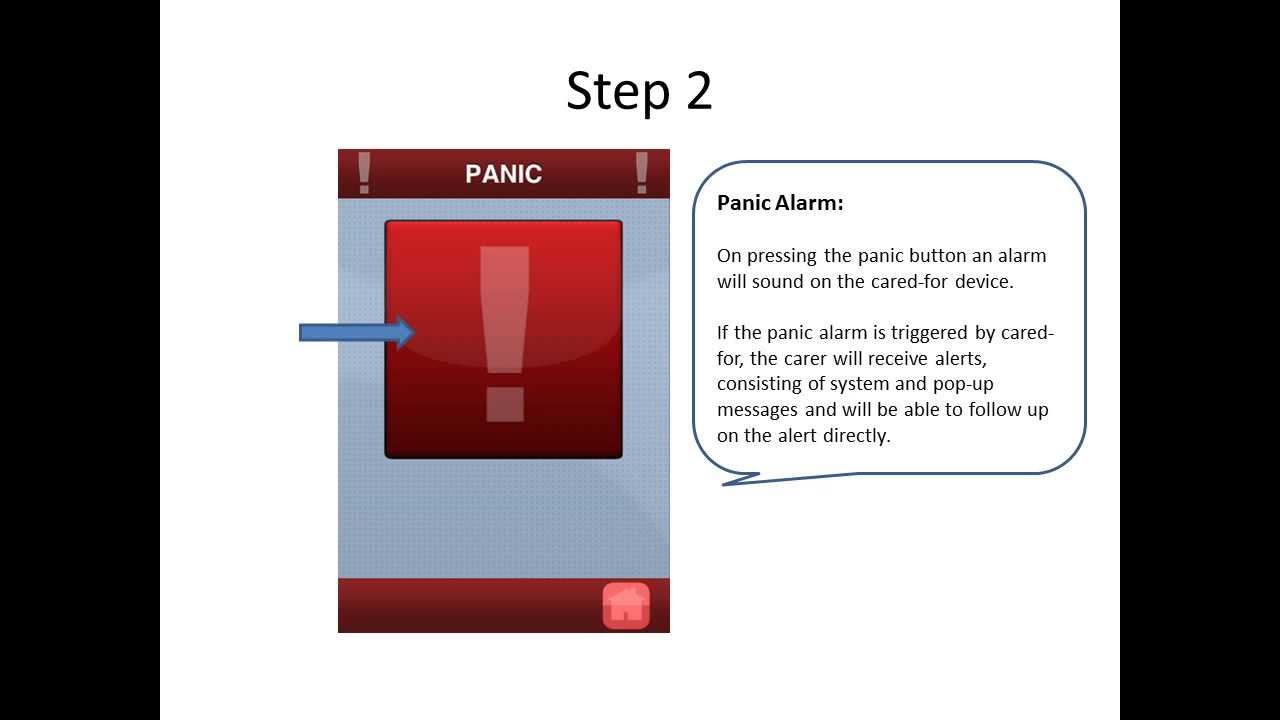 App4Care Tutorial: cared-for app - Functionality - Panic Alarm - YouTube