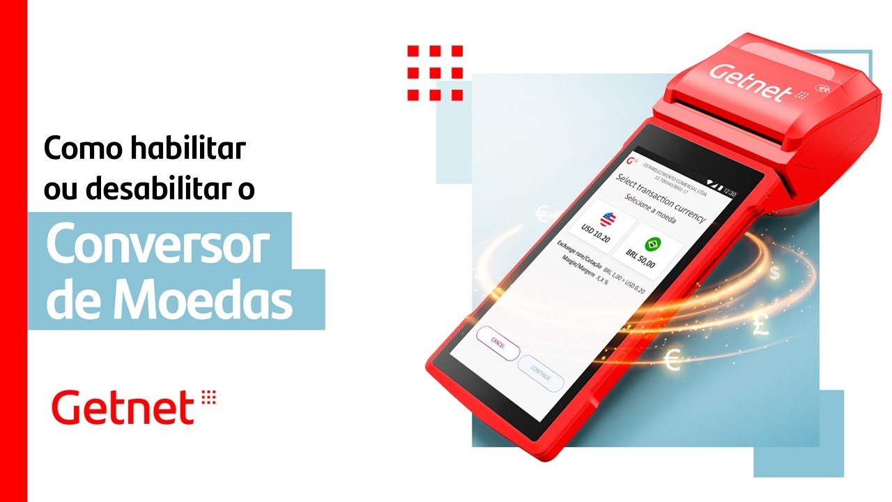 Getnet | Como Habilitar ou Desabilitar o Conversor de Moedas - YouTube