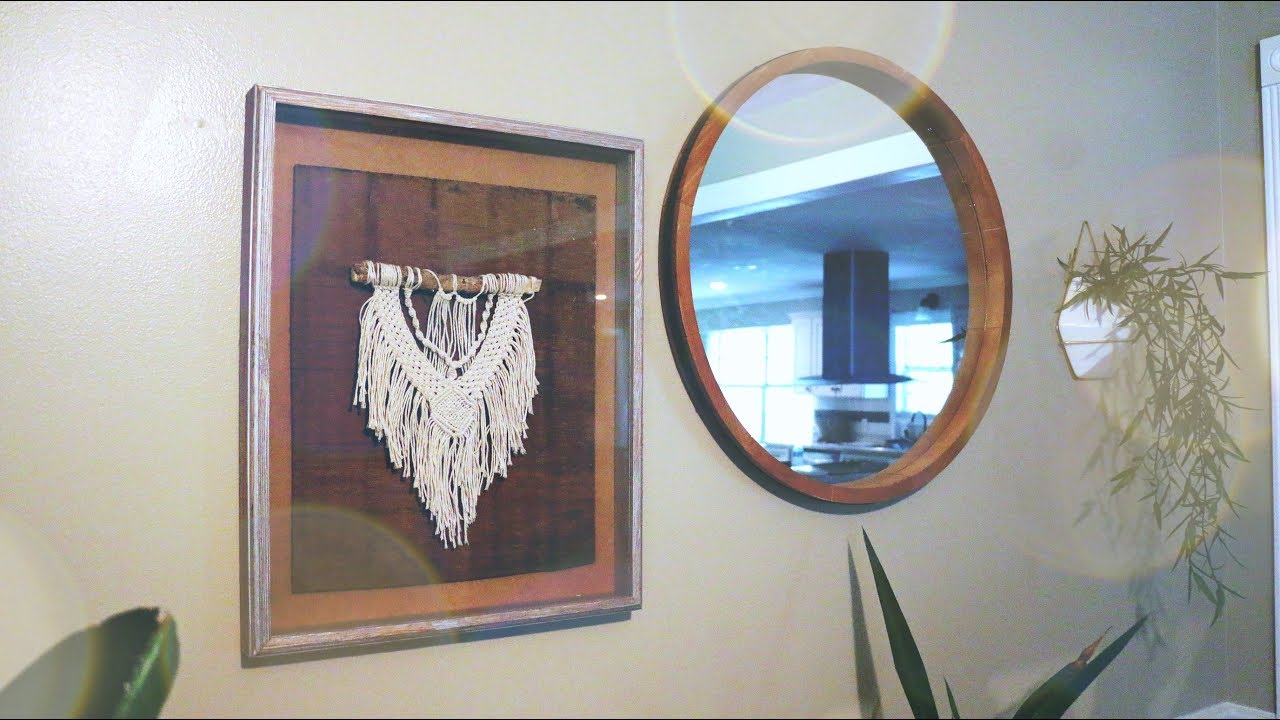 HOW TO: DIY Macrame Shadow Box - YouTube