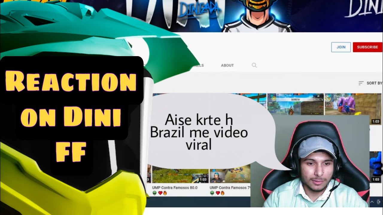 @Nonstop gaming live reaction on @DINI FF |Nonstop gaming react on DINI ...