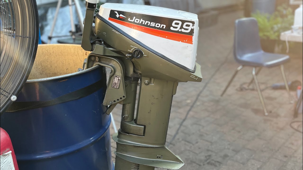 1974 Johnson 9.9 outboard - YouTube