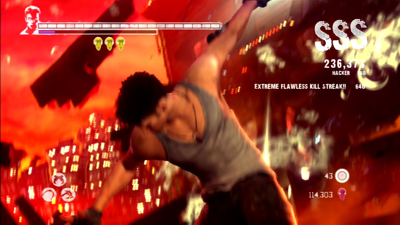 DmC Hell&Hell Mission 1 (no Lv.2 upgrades) - YouTube