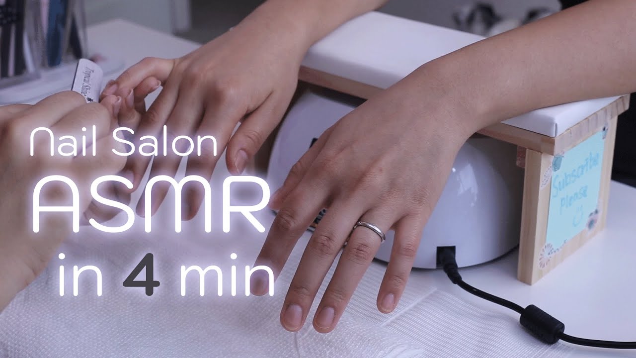 ASMR Nail Salon 💅 for Sleep | Gel Manicure in 4 Minutes! 네일샵 ASMR - YouTube