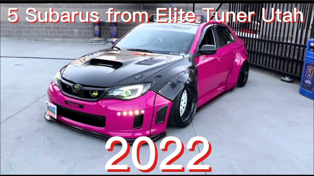 5 BEAUTIFUL SUBARUS FROM ELITE TUNER SALT LAKE CITY UTAH - YouTube