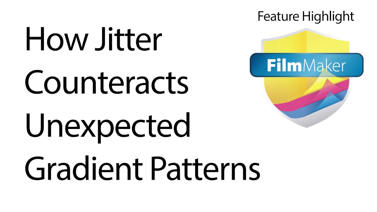 How To Use Jitter To Counteract Unexpected Gradient Patterns - YouTube