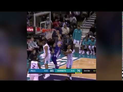 BEN SIMMONS WITH THE NASTY DUNK AND STARE DOWN!
