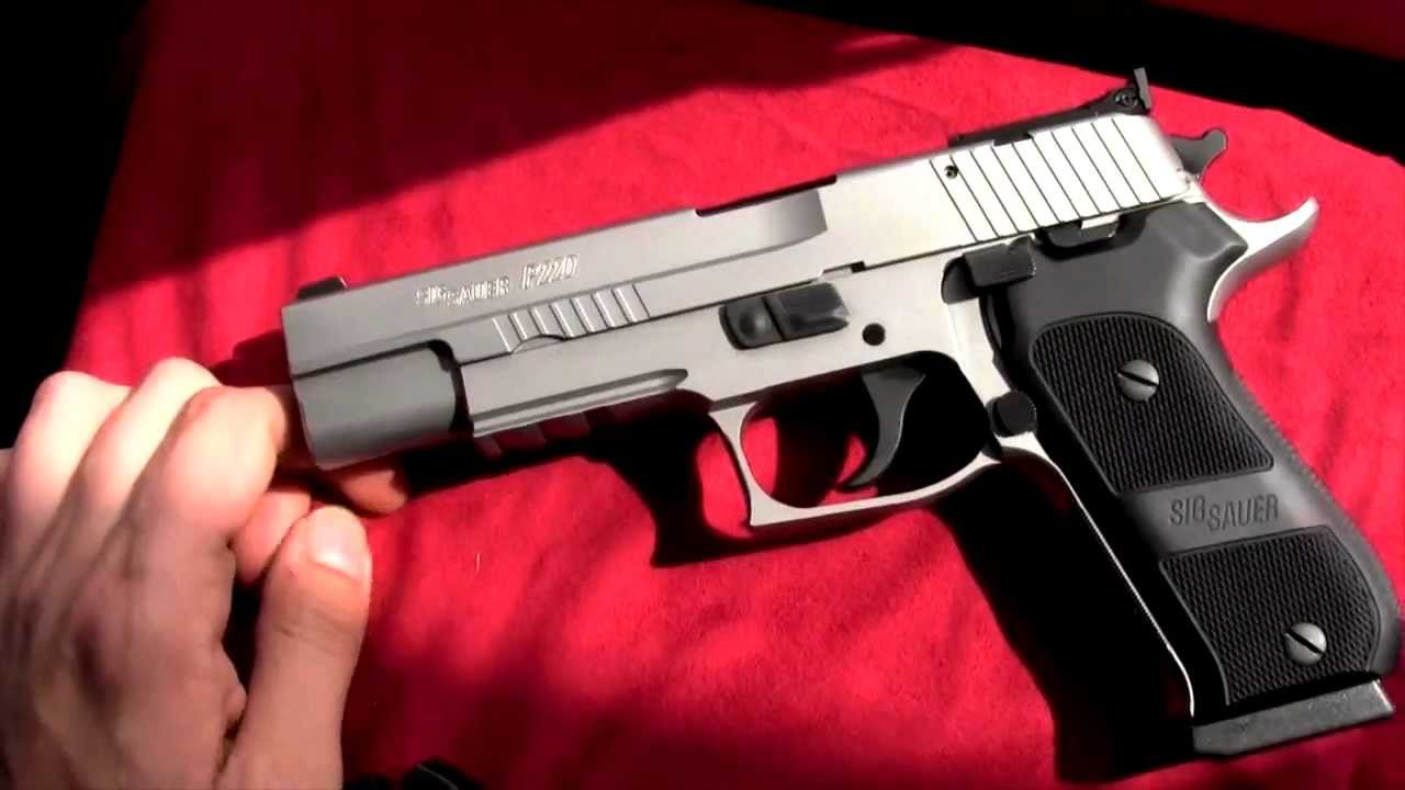 Sig P220 Match Elite Close UP - YouTube