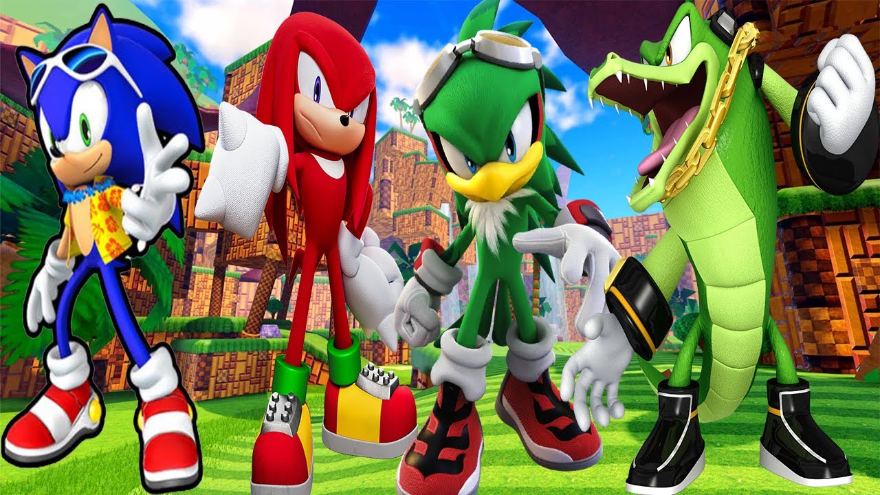 Summer Sonic vs Adventure Knuckles vs Jet The Hawk vs Vector the ...