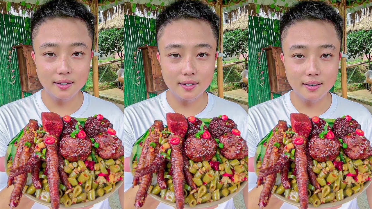 Let's Eat Today we have braised meatballs, tiger skin chicken feet ...