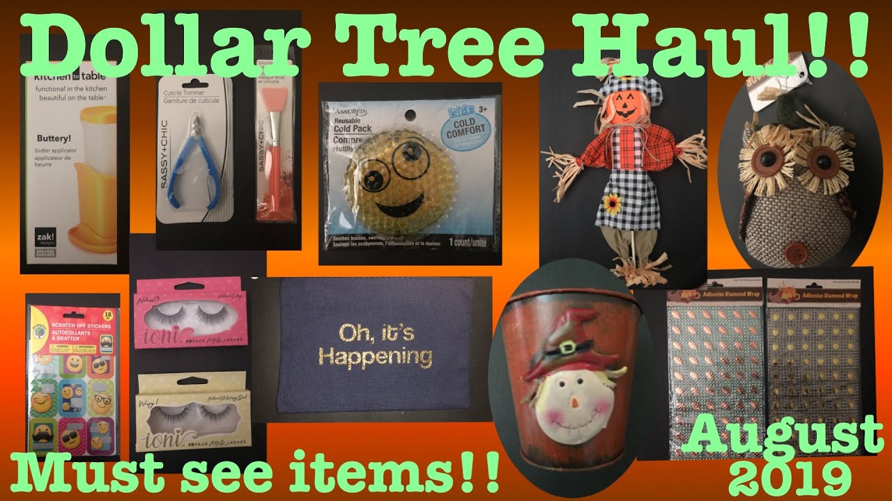 Dollar Tree Haul! Must see new items! Fall decor!!- August 31, 2019 ...