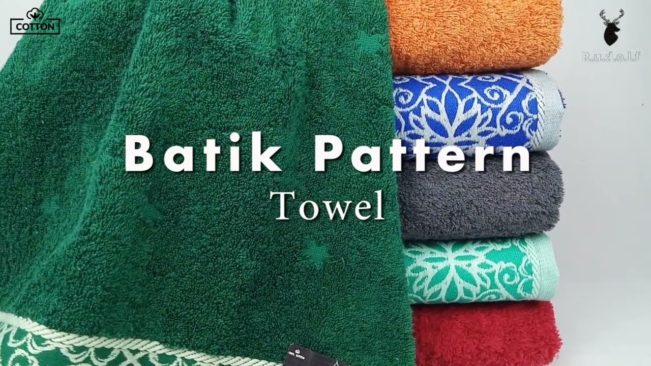 Handuk Motif Rudolf Batik Pattern - 70x140 - YouTube