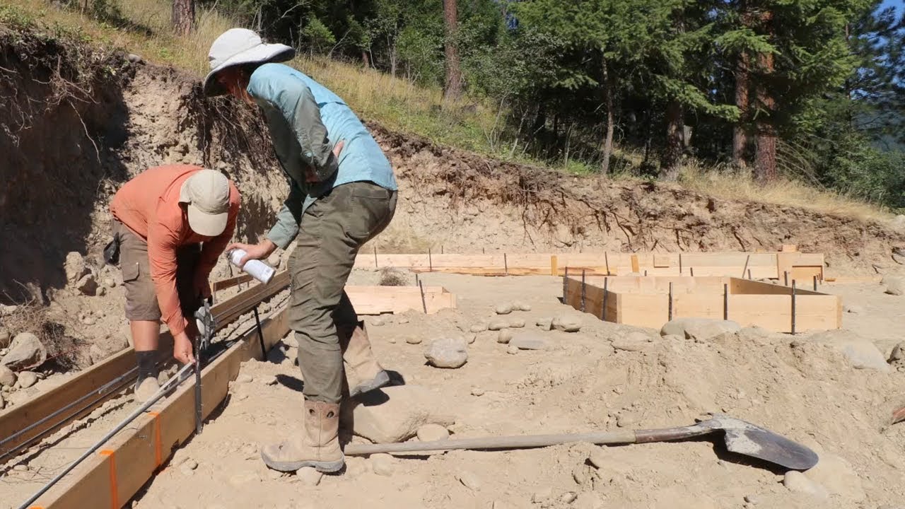 Building a House Start to Finish: Concrete Pour Prep (Footings) - YouTube