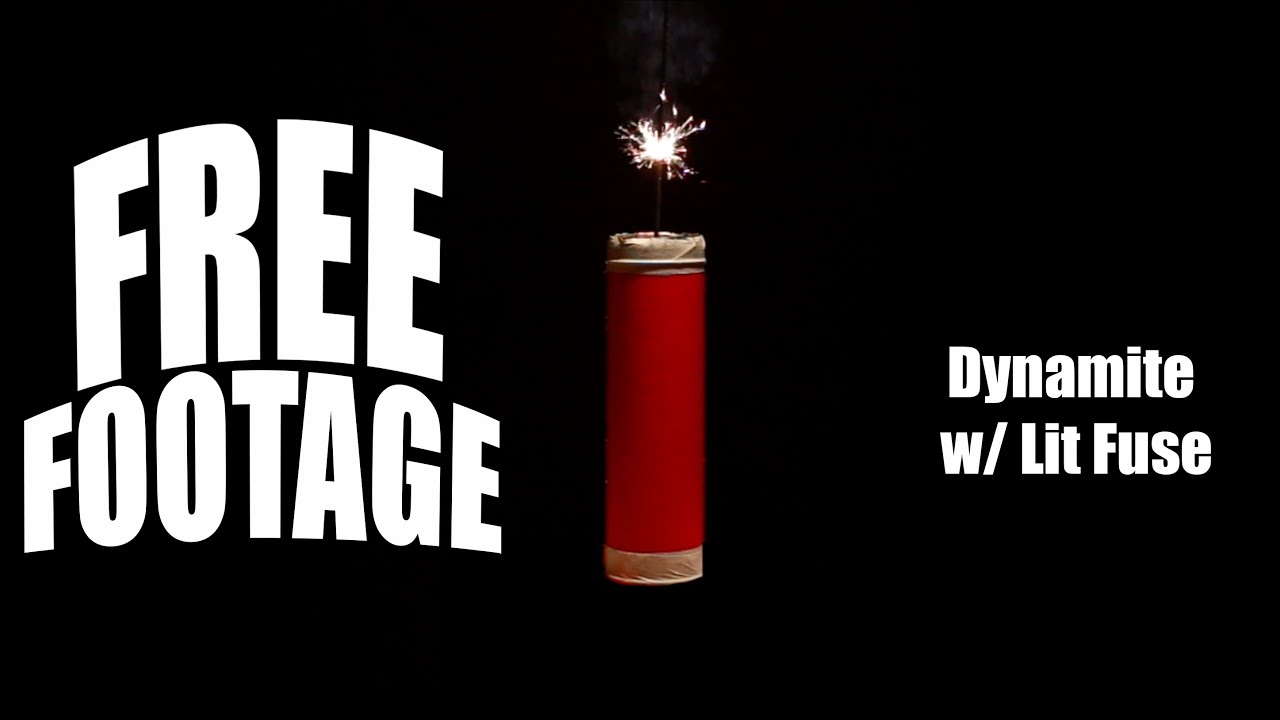 Dynamite with lit fuse Stock Footage - YouTube