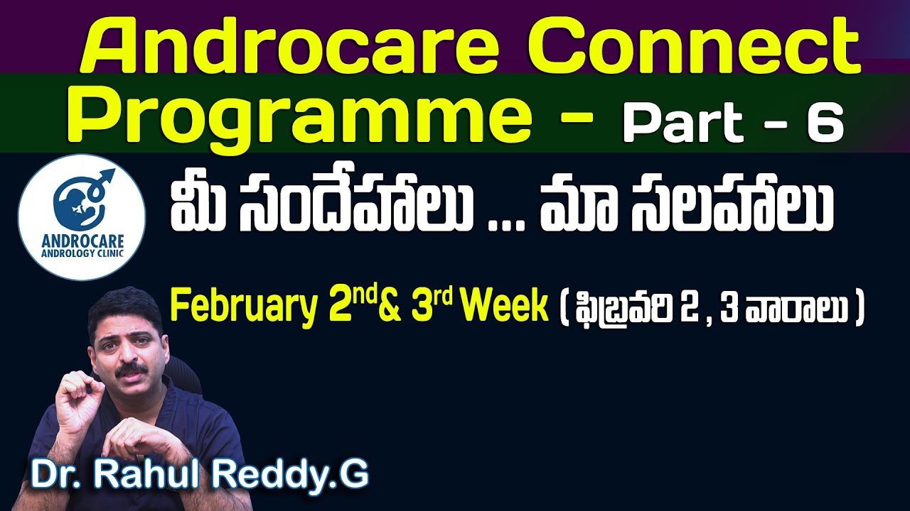 Androcare Connect Programme | Questions And Solutions Feb 2, 3 Weeks ...