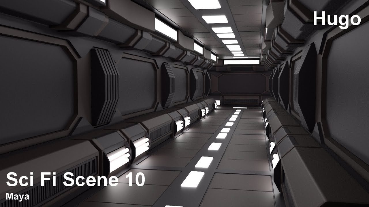 [Maya] Sci Fi Scene 10 - YouTube