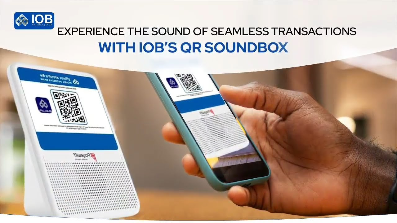 IOB's QR Sound Box! - YouTube