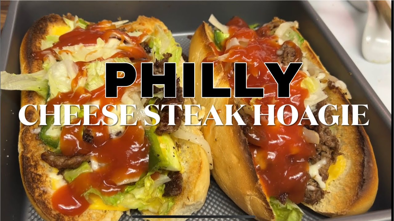 PHILLY CHEESE STEAK HOAGIE - YouTube