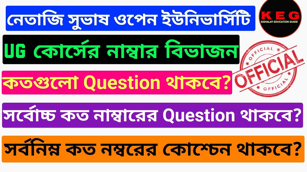 UG Number Distribution // 2023 // Official #কিশলয় - YouTube