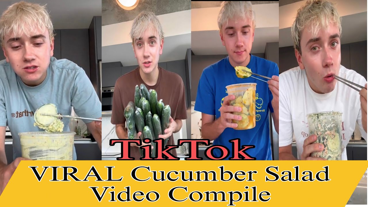 TikTok “Logan’s" Viral Cucumber Salad Recipe | TikTok Trends ...