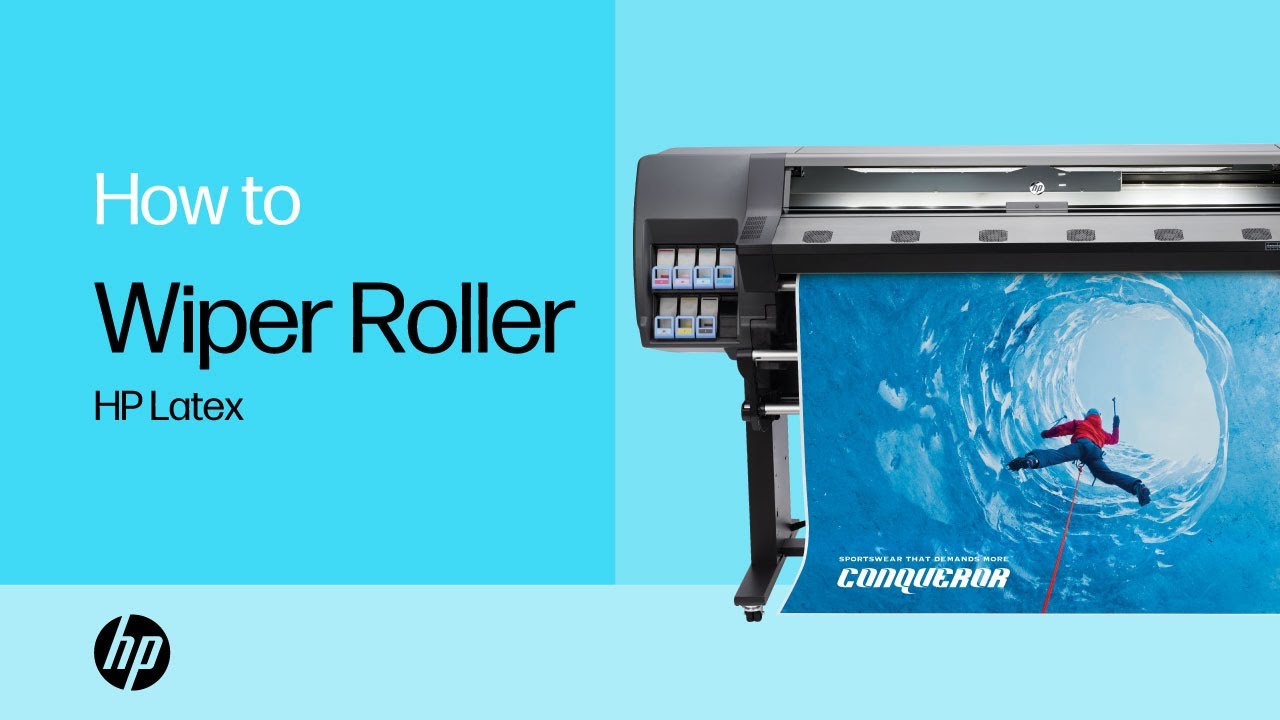 Wiper Roller | HP Latex | HP Support - YouTube