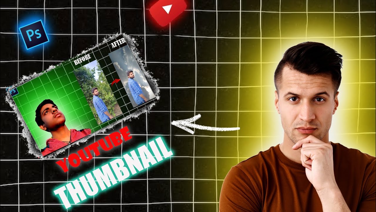 HOW TO MAKE THIS GLOW EFFECT THUMBNAILS IN PHOTOSHOP | EASY TUTORIAL. # ...