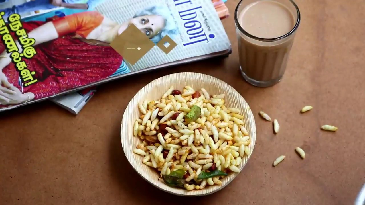 Kara pori - Spciy puffed rice snack recipe - YouTube