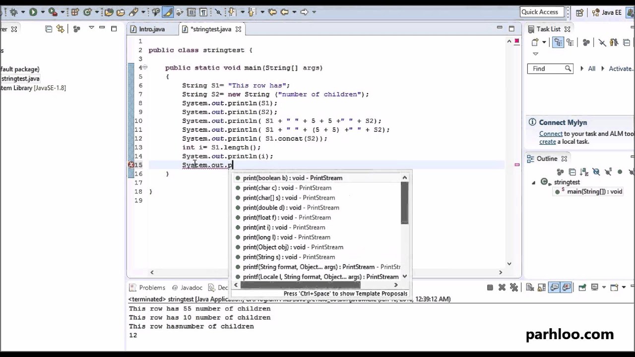 24 String Class Java Tutorial In Urduhindi Youtube 0139