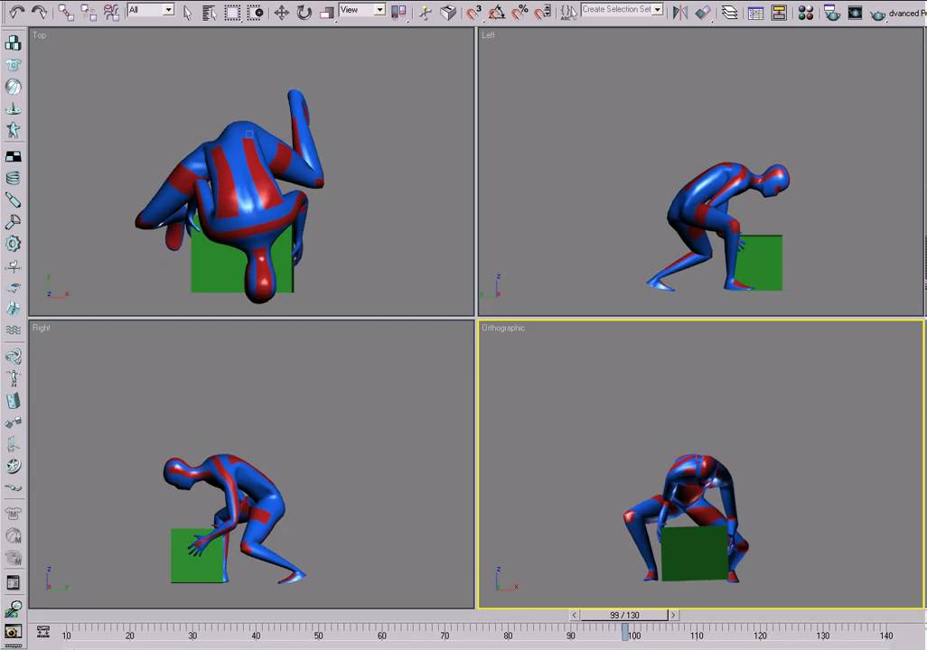 BIPED - Animation with 3dsmax - YouTube