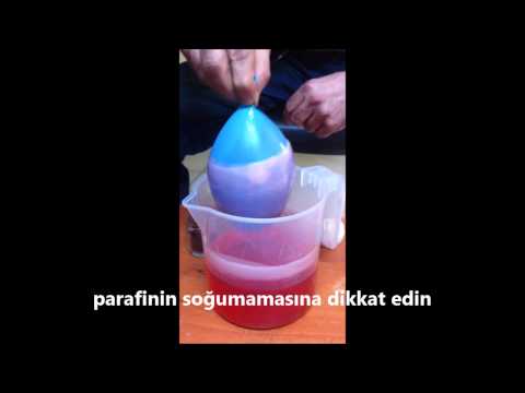 PARAFİNE BALONLA ŞEKİL VERME