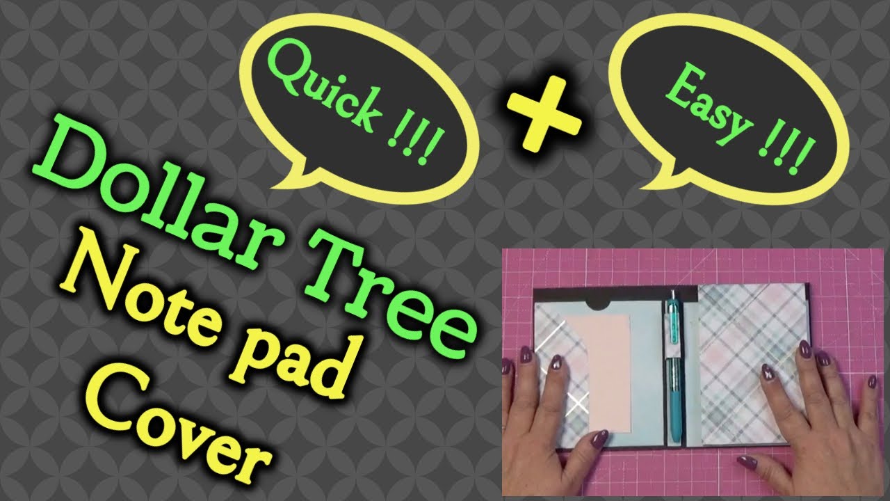 Note pad cover - Quick and Easy, great as a small gift and perfect for ...