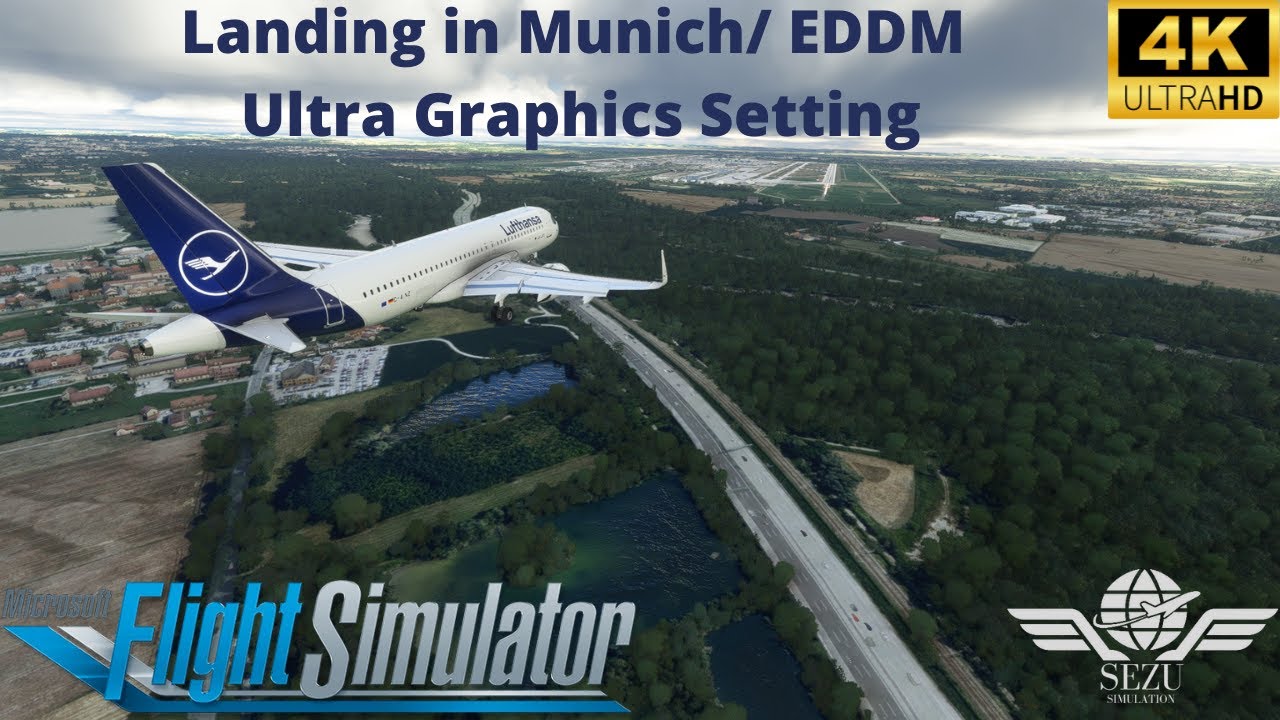 MSFS 2020 | Landing in Munich Airport | Ultra Graphics Settings. - YouTube