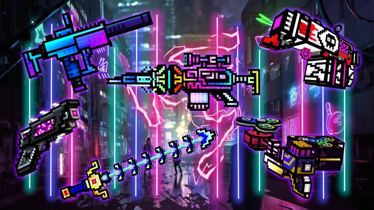 Cyberpunk Weapons - Pixel Gun 3D - YouTube