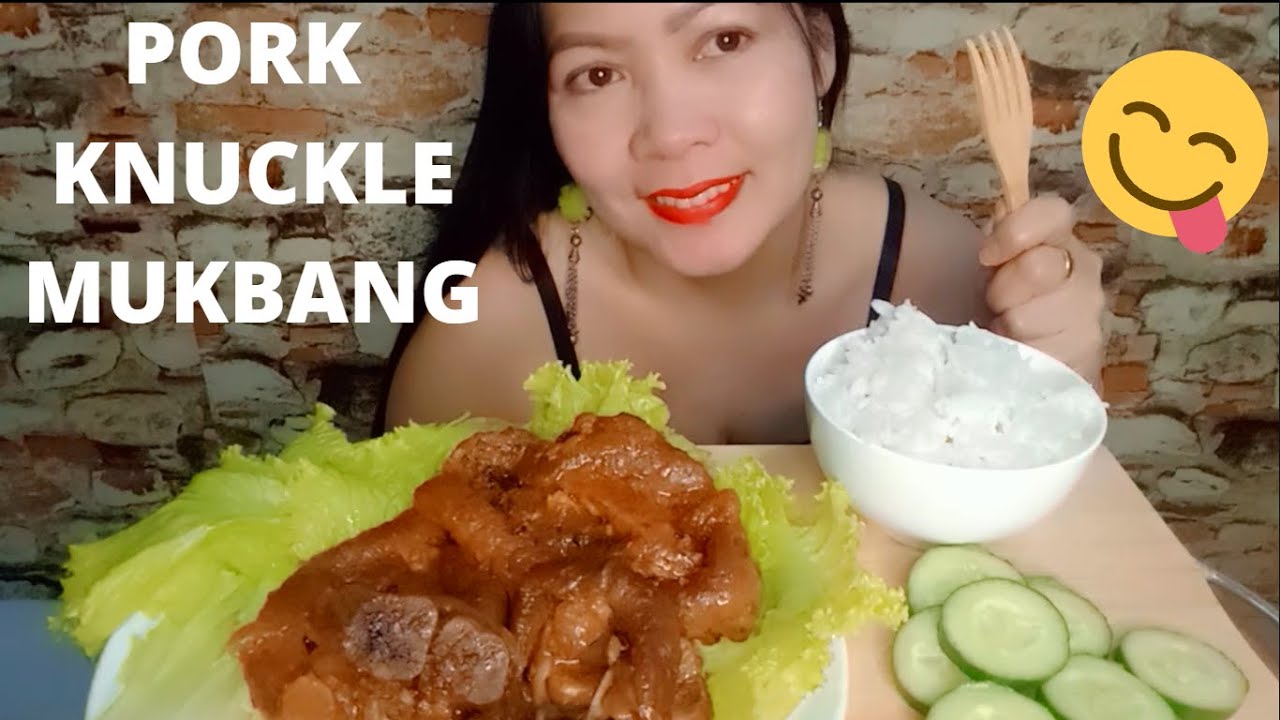 MUKBANG PORK KNUCKLES PHILIPPINES - YouTube