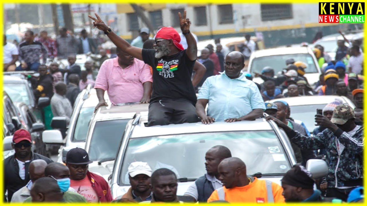 WAJACKOYAH JOINS RAILA IN KAMUKUNJI AZIMIO RALLY - YouTube