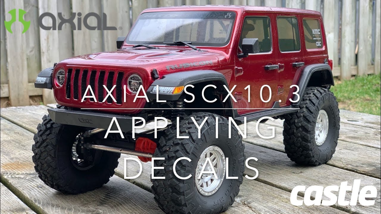 Axial SCX10 III (Tips for Applying Windows Decals) - YouTube