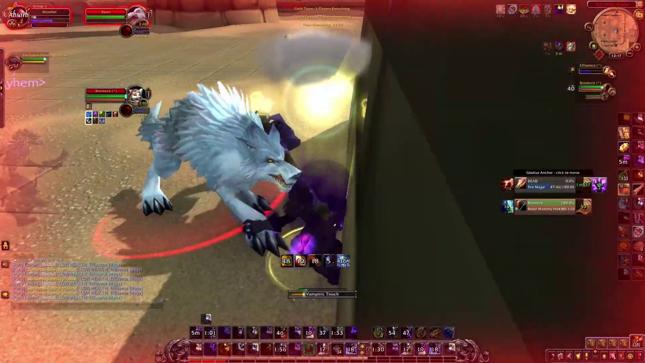 WoW Arena Shadow Priest Rogue BFA 8.3 - YouTube
