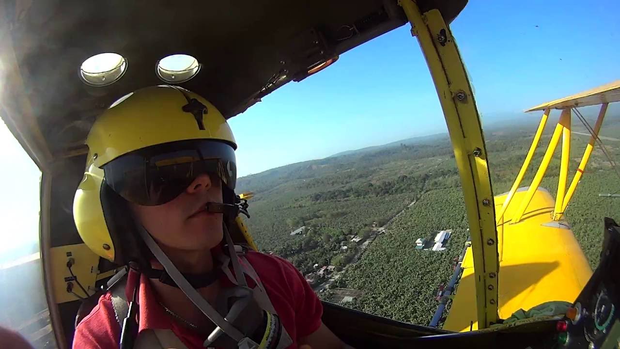 Agcat Bravo cockpit landing - YouTube
