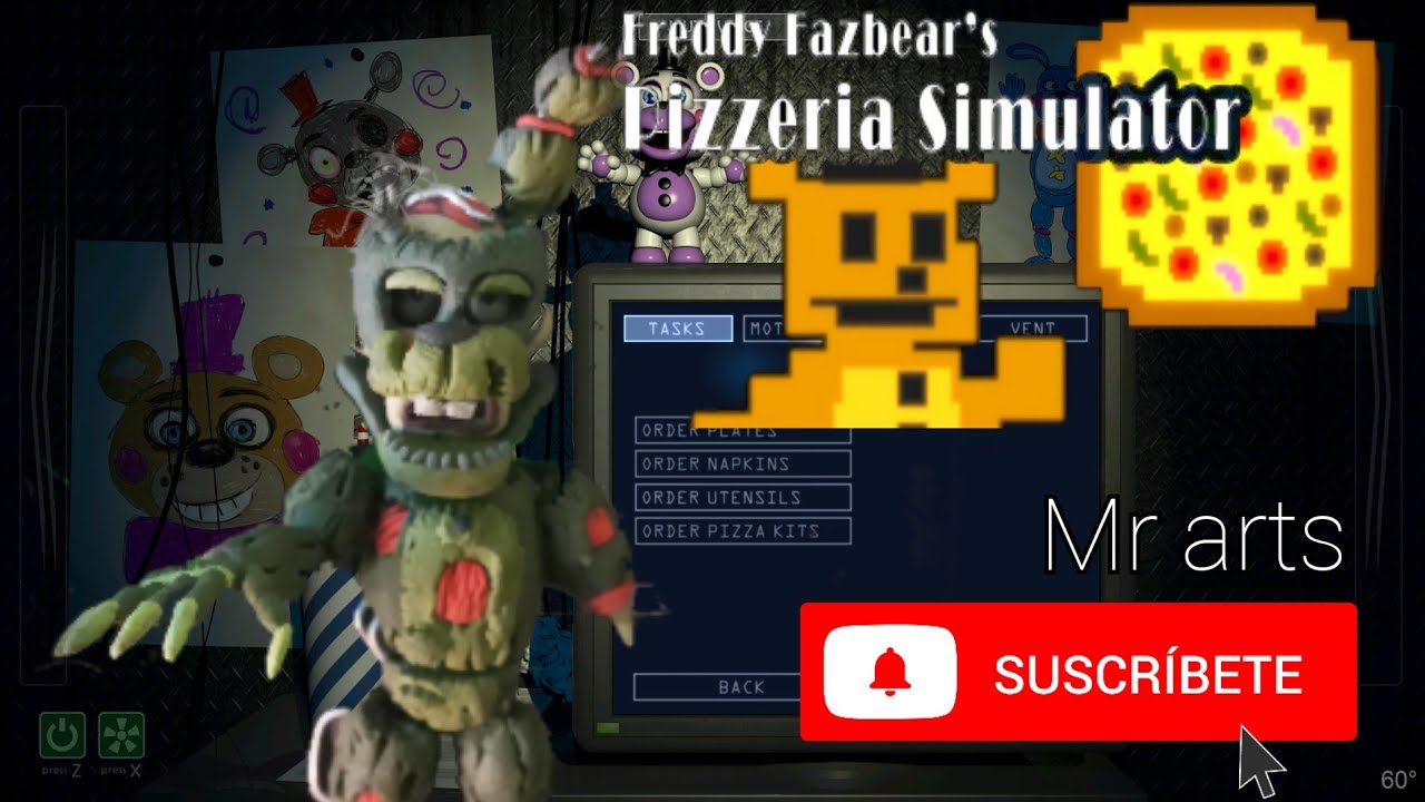 SALVAGED SCRAPTRAP (FNAF PIZZERIA SIMULATOR)(UCN) PLASTILINA ...