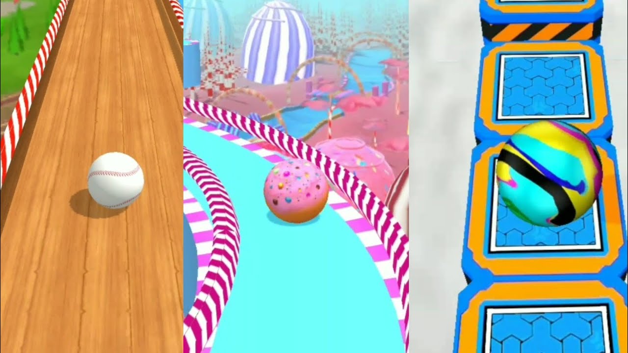 Sky Ball Jump VS Candy Ball Run VS Going Balls Gameplay Walkthroungh ...